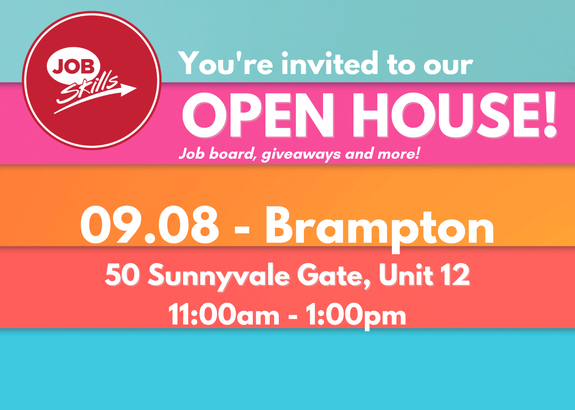 Brampton Job Skills Open House - Job Skills