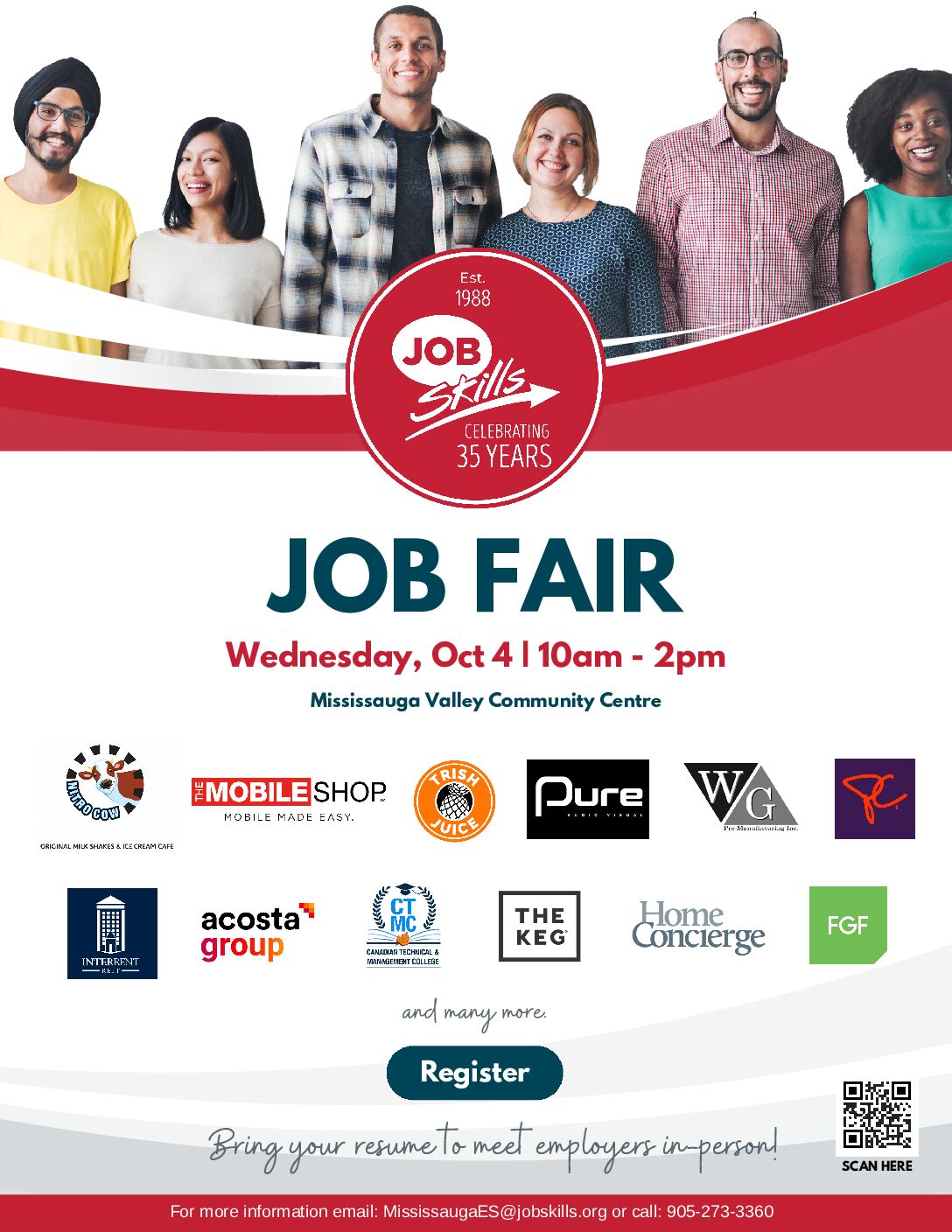 Mississauga Job Fair - Job Skills