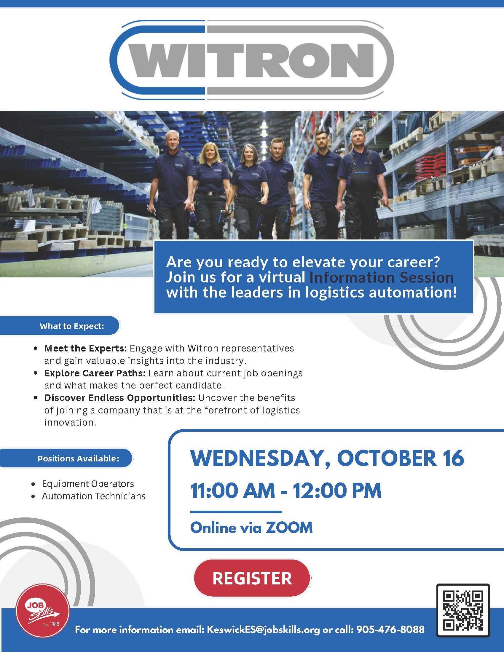 Witron Virtual Information Session - Job Skills